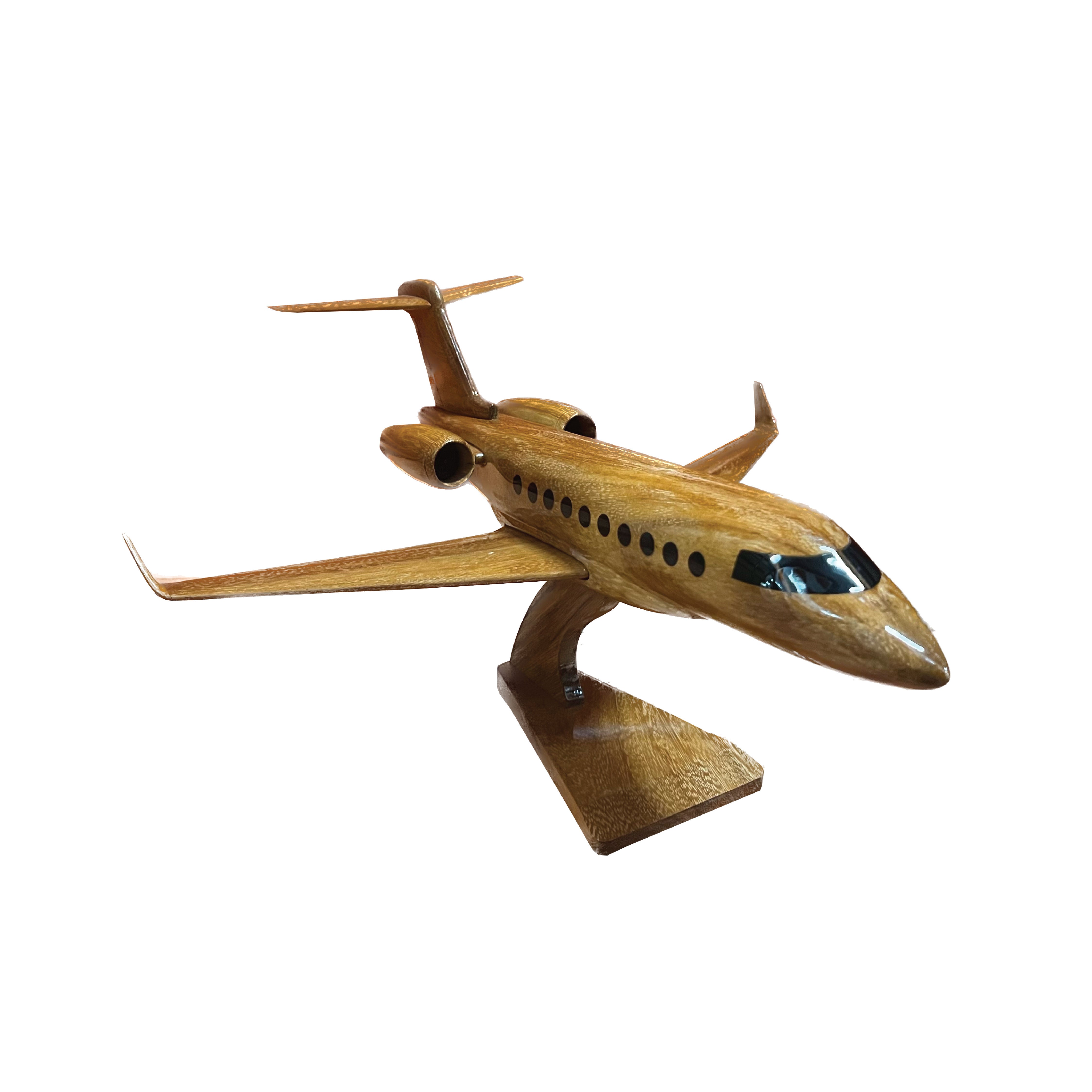 Gulfstream 280 Mahogany Wood Desktop Airplanes Model – Tesaut Models