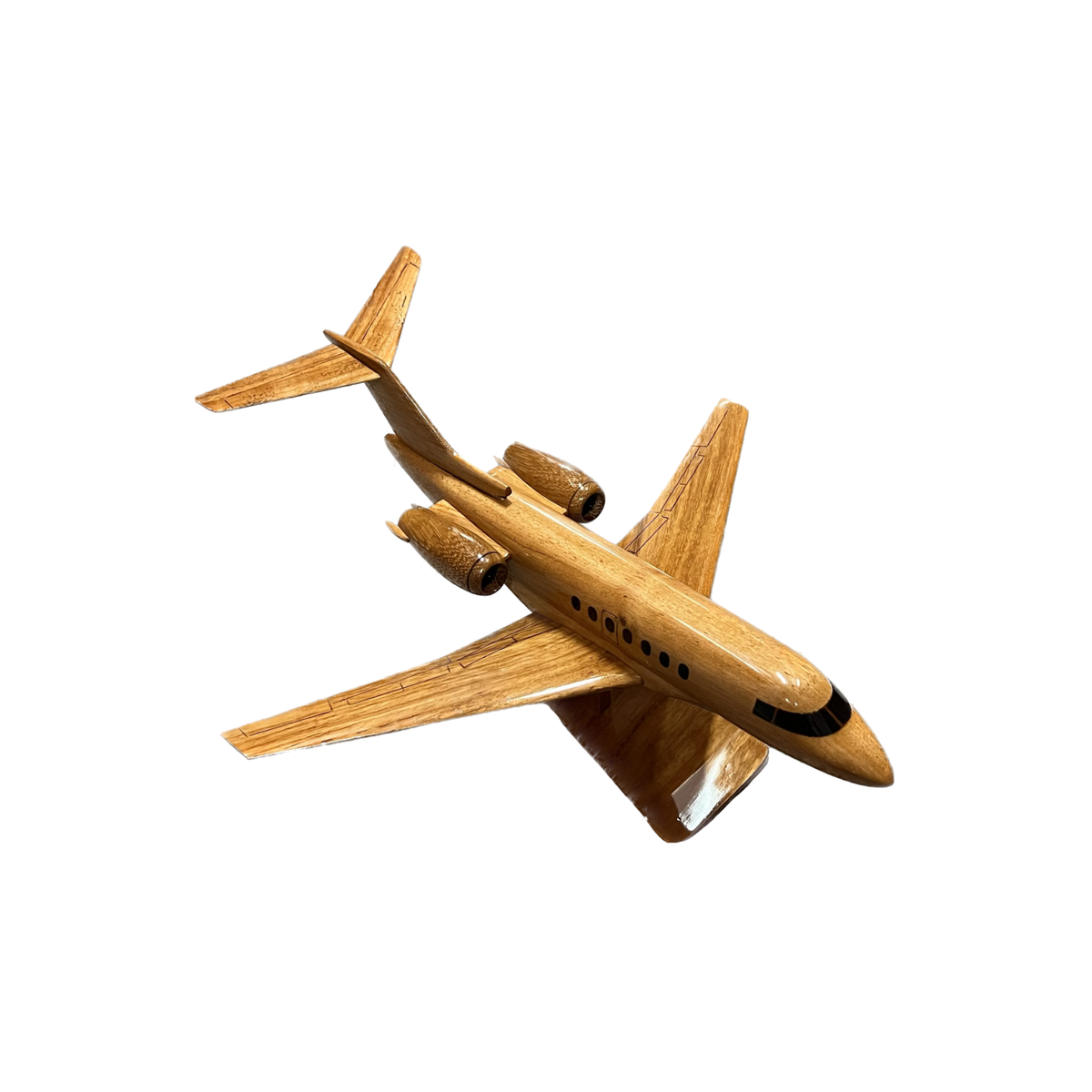Hawker 4000 Mahogany Wood Desktop Airplane Model – Tesaut Models