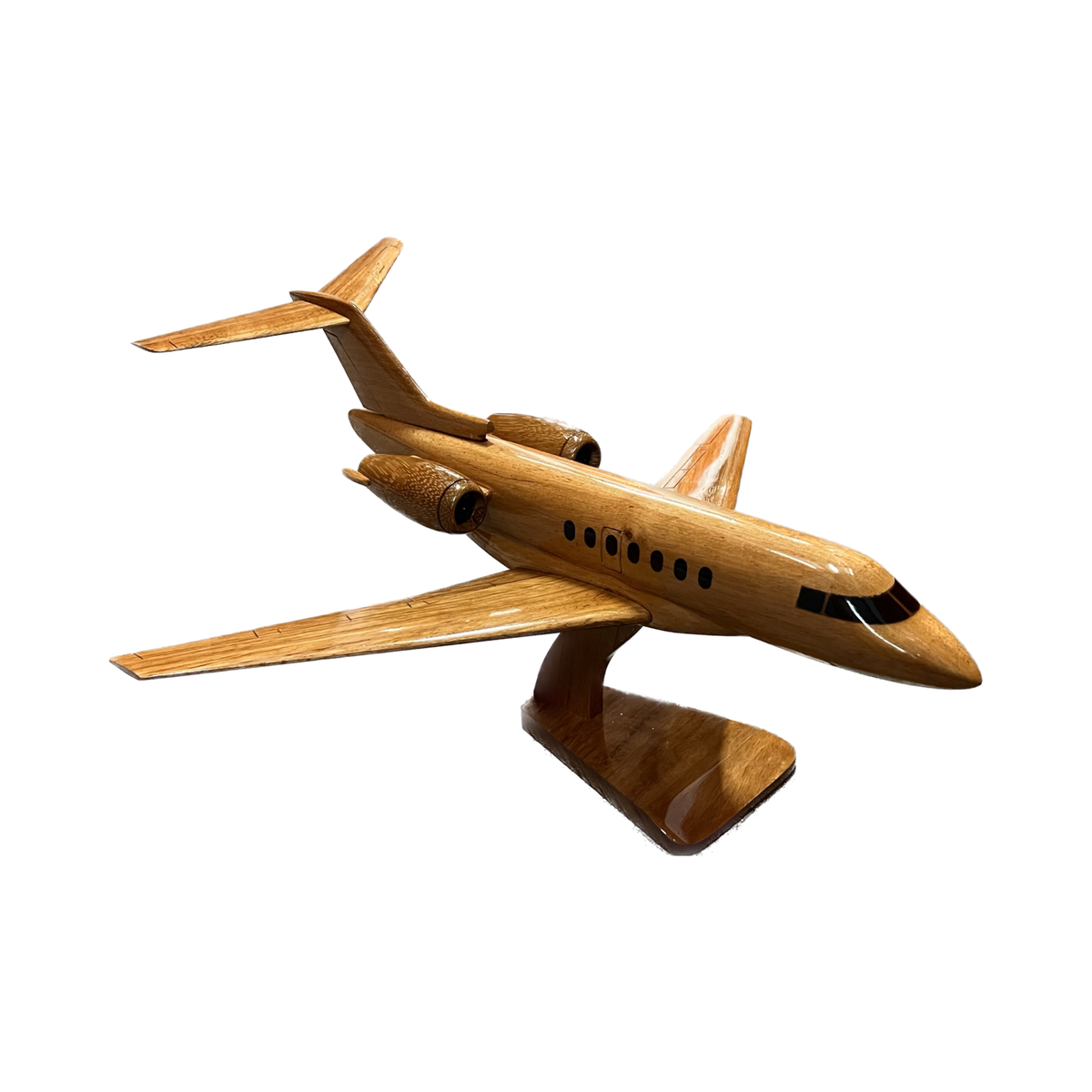 Hawker 4000 Mahogany Wood Desktop Airplane Model – Tesaut Models