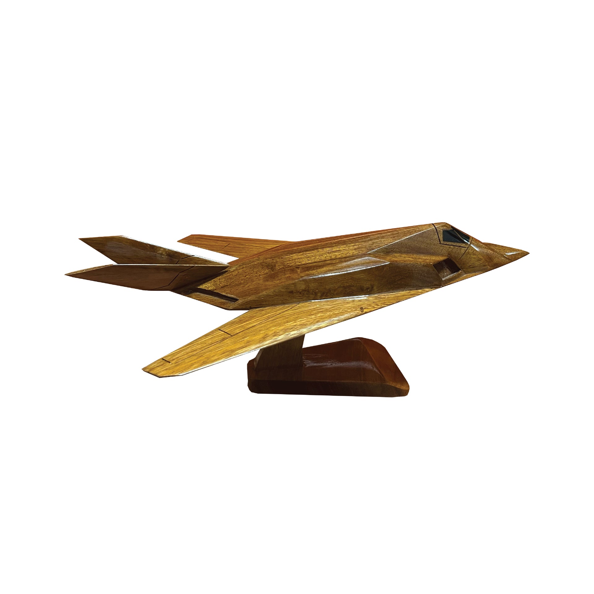 Predator B Mahogany Wood Desktop Airplane Model – Tesaut Models