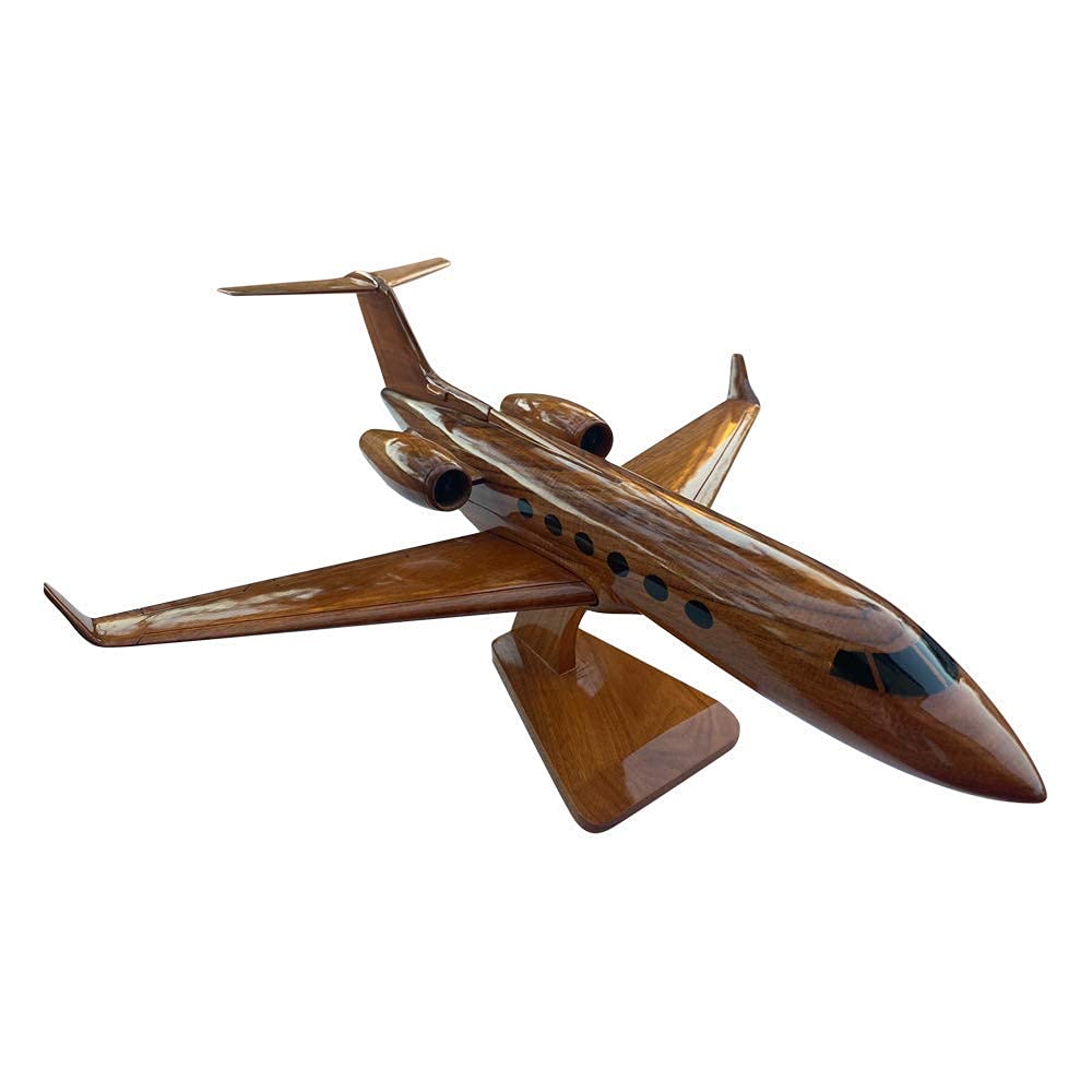 G4SP ( Gulfstream) Mahogany Wood Desktop Airplane Model – Tesaut Models