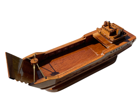LSV Boat Mahogany Wood Desktop Boats Model – Tesaut Models