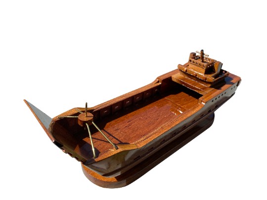 LSV Boat Mahogany Wood Desktop Boats Model – Tesaut Models
